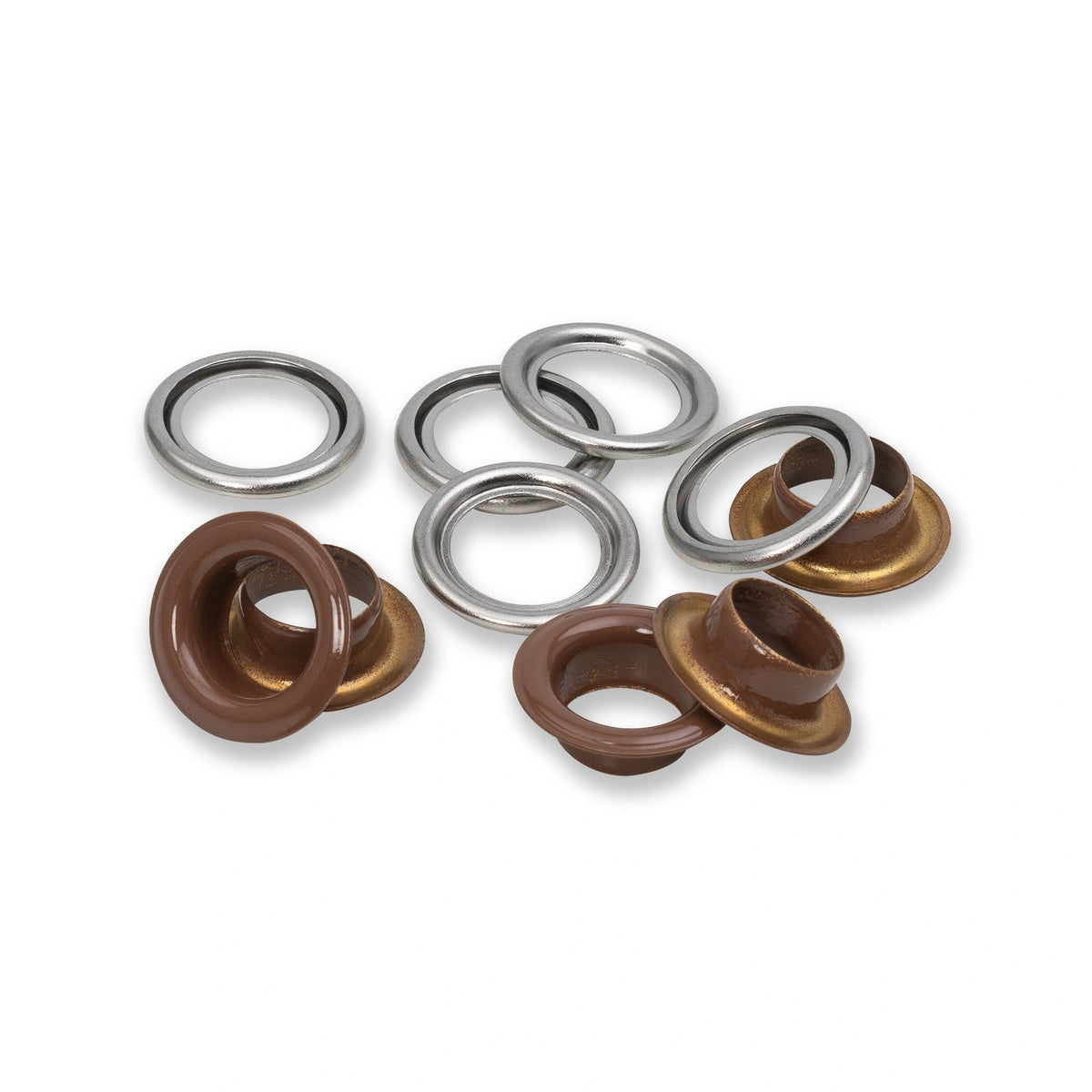 Eyelets with washers 11 mm d.brown 20pc — Prym Consumer USA Inc.