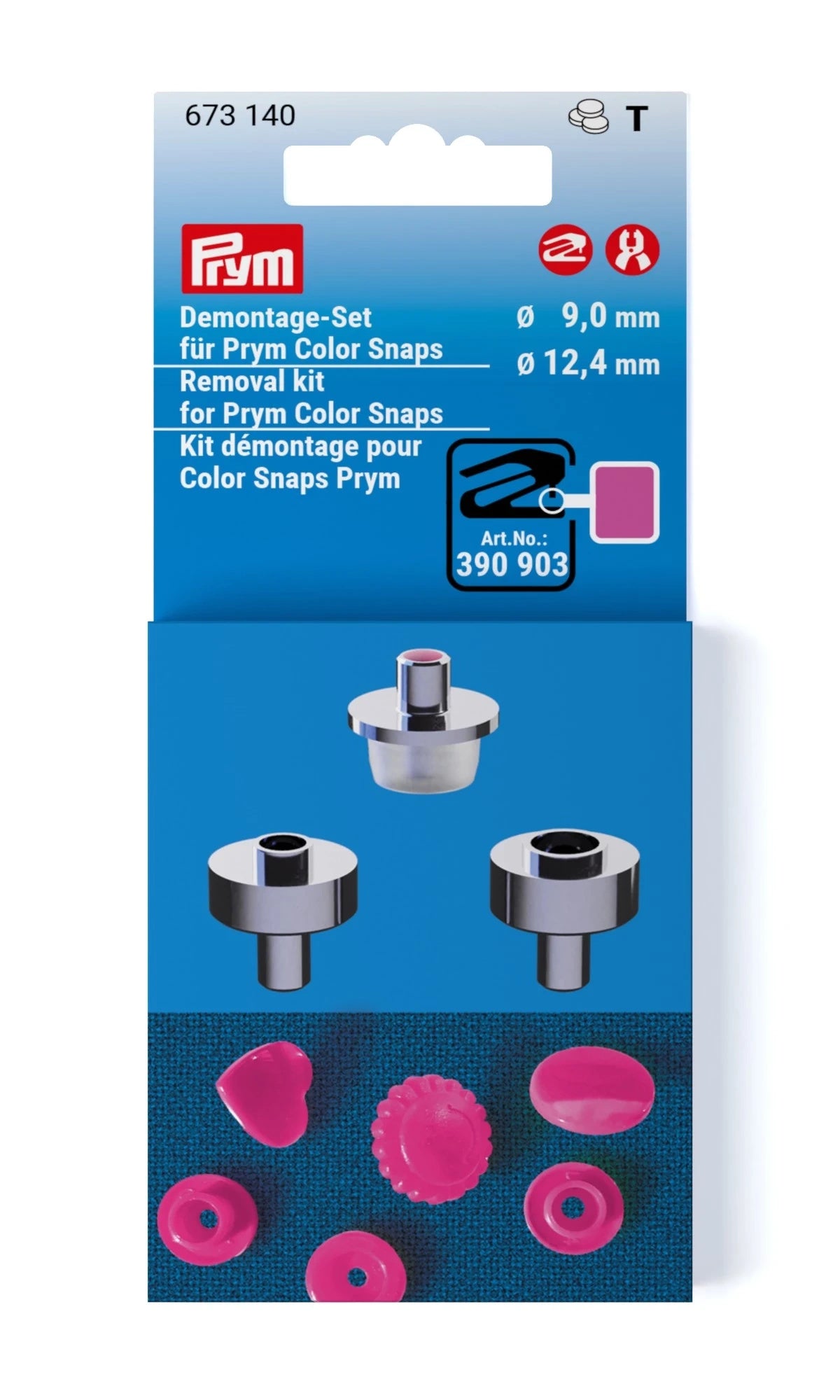 VARIO Tools set Color Snap removing kit 9-12.4 mm — Prym Consumer USA Inc.