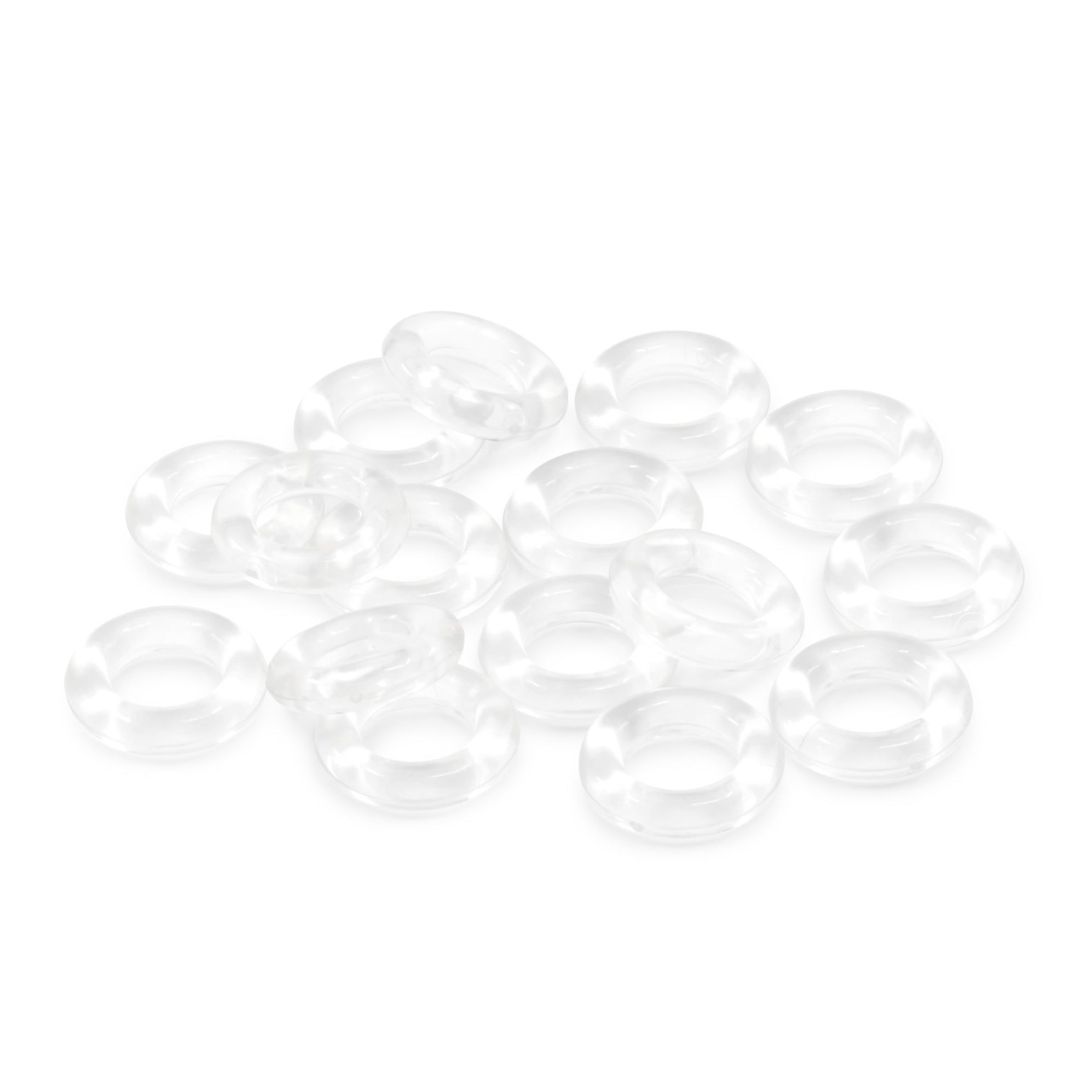 1/2" Plastic Rings, Clear, 24 pc — Prym Consumer USA Inc.
