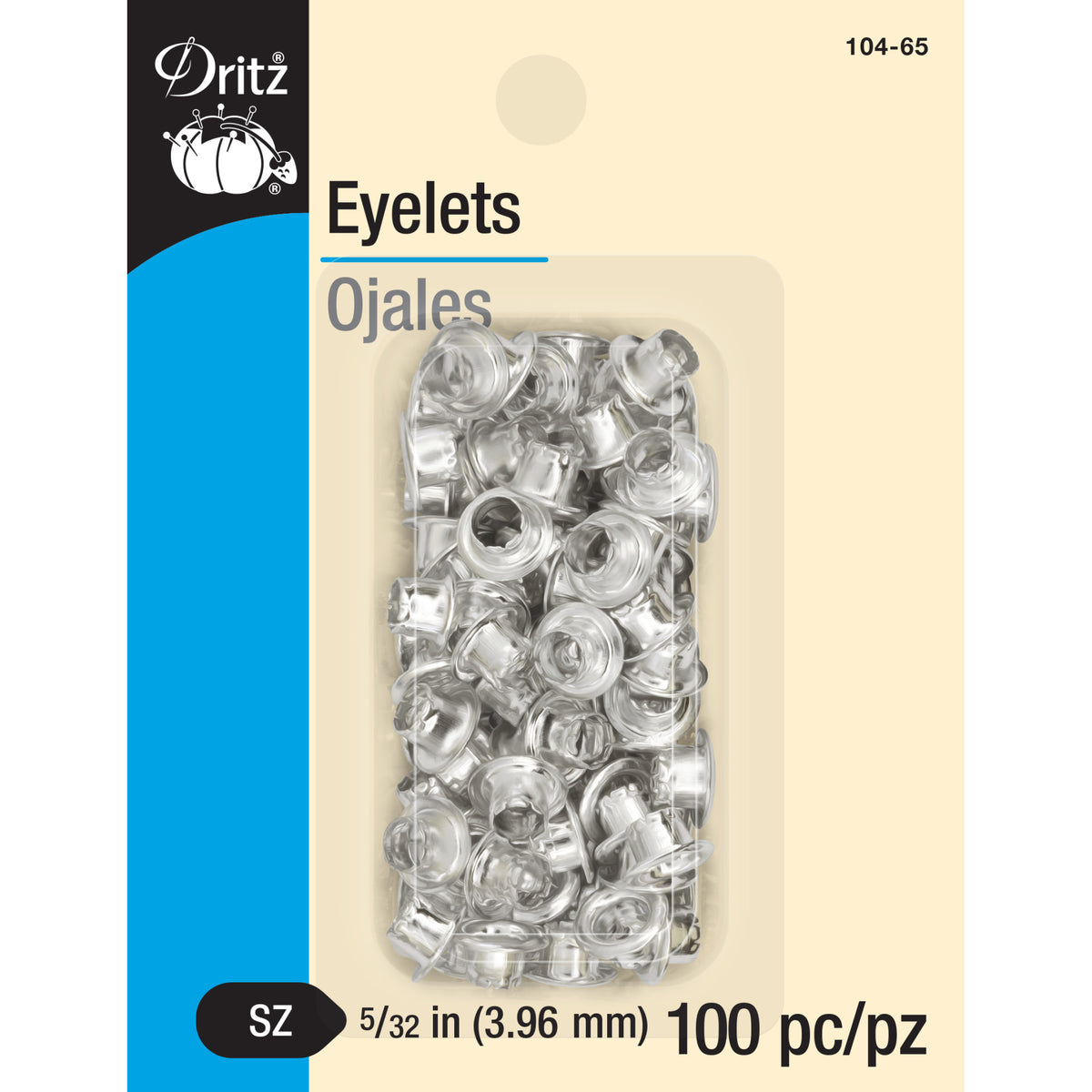 5/32" Eyelets, 100 pc, Nickel — Prym Consumer USA Inc.