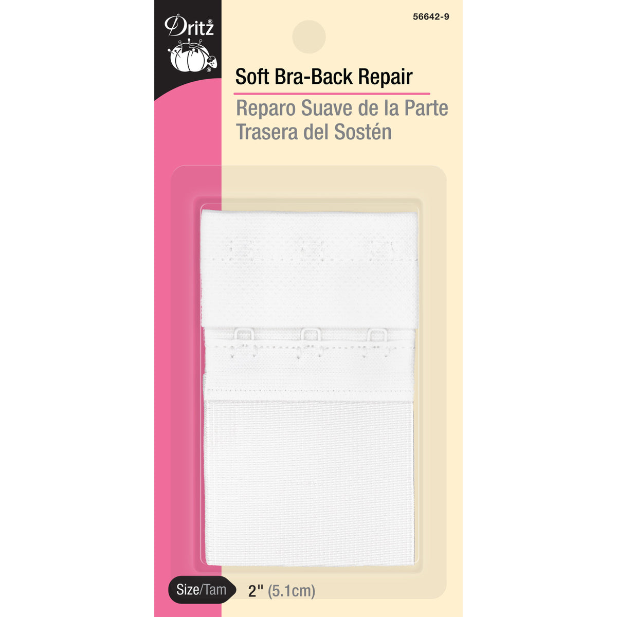 2" Soft Bra-Back Repair, White — Prym Consumer USA Inc.