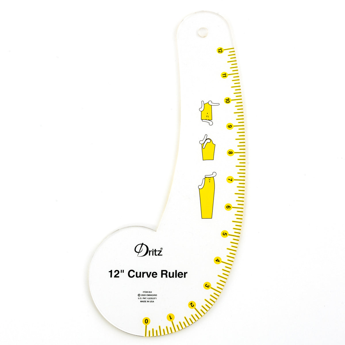 12" Curve Ruler with How-To Illustrations — Prym Consumer USA Inc.