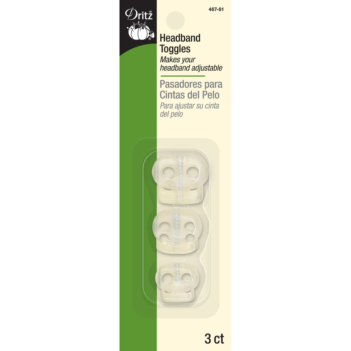 Headband Toggles, Clear — Prym Consumer USA Inc.