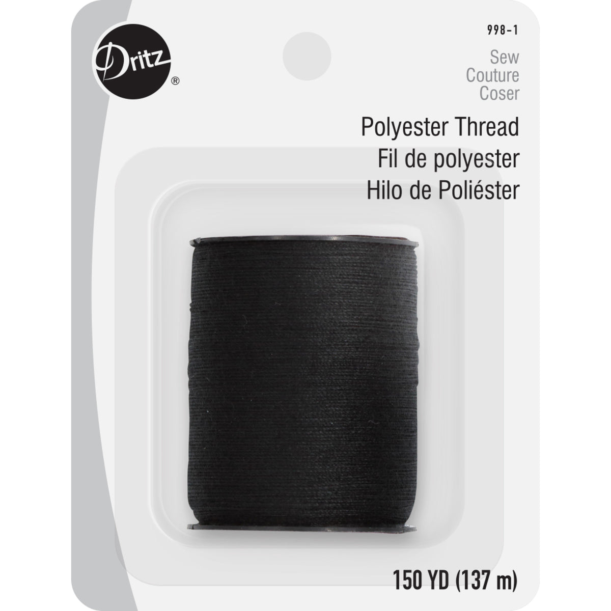 Polyester Thread, Black, 150 yd — Prym Consumer USA Inc.