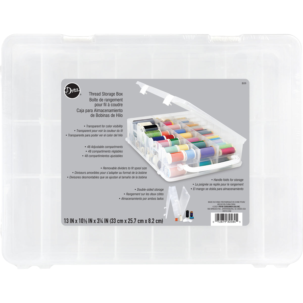 Thread Storage Box, 48 Compartments — Prym Consumer USA Inc.