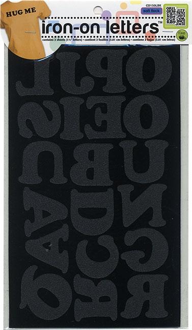 Soft Flock Iron-On Letters, 1 Sheet, Black — Prym Consumer USA Inc.