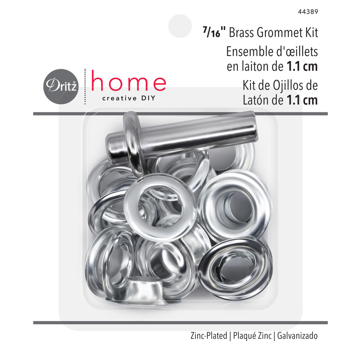 7/16" Zinc-Plated Brass Grommet Kit — Prym Consumer USA Inc.