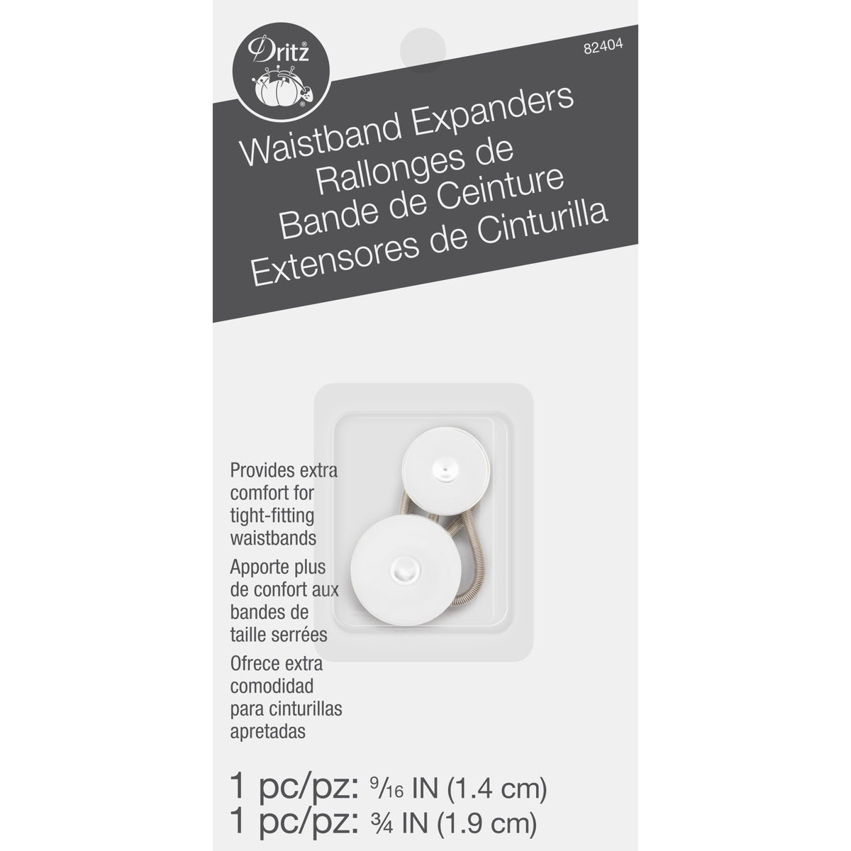 Waistband Button Expanders, 9/16-Inch and 3/4-Inch, 2 Count — Prym ...