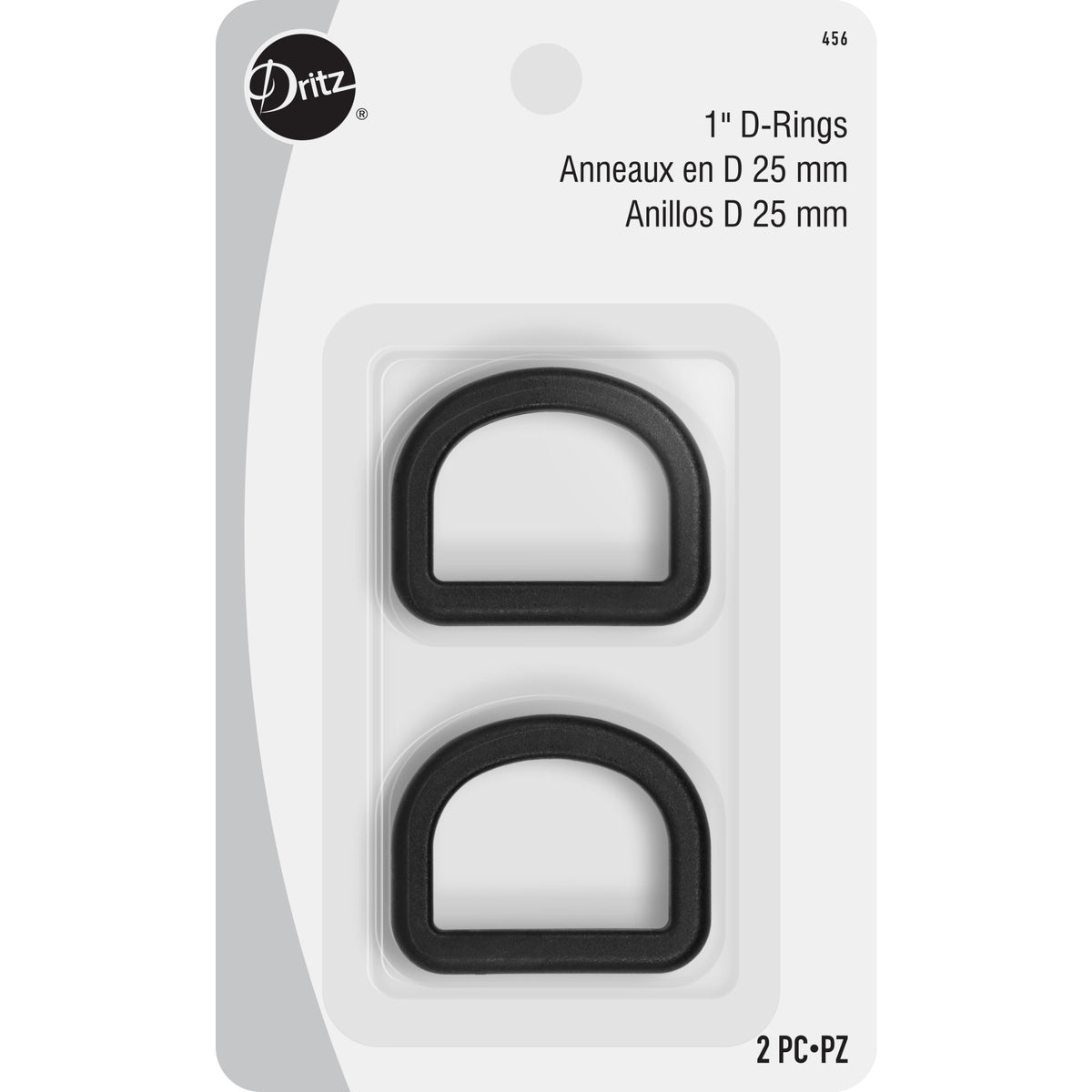 1" D-Rings, Black, 2 Count, Black, 2 pc — Prym Consumer USA Inc.